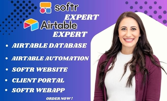 Setup Airtable Automation Softr Website Client Portal Database Design