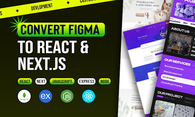 Convert Figma To React Js Or Next Js Responsive React Website By Hunain Dev Fiverr