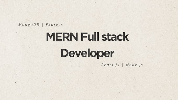 Be Your Node Js Developer For Backend Rest Api Development Expressjs