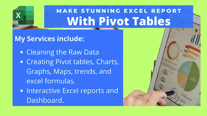 Create Professional Excel Chart Graphs Pivot Tables Dashboard By