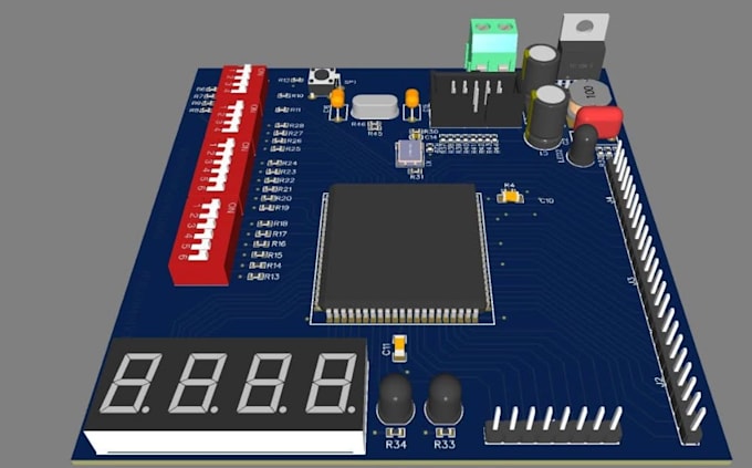 Do Pcb Design Pcb Layout Printed Circuit Board Esp Arduino Coding Schematic By Amospcb Fiverr