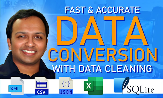 Convert Json Excel Csv Xml And Sqlite Files With Optional Data Cleaning By Rightquick Fiverr