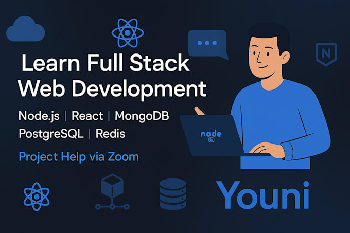 Teach And Guide You In Nodejs React Mongodb Postgresql And Redis By Youni Dev Fiverr