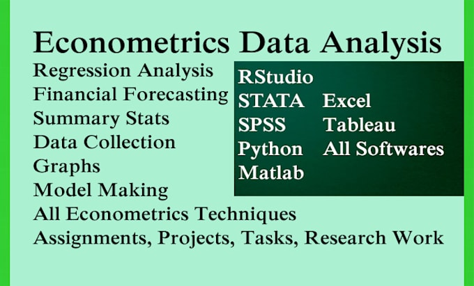 Do Econometrics Data Analysis In Stata Rstudio Eviews Spss Python Matlab Excel By Hamail Raza