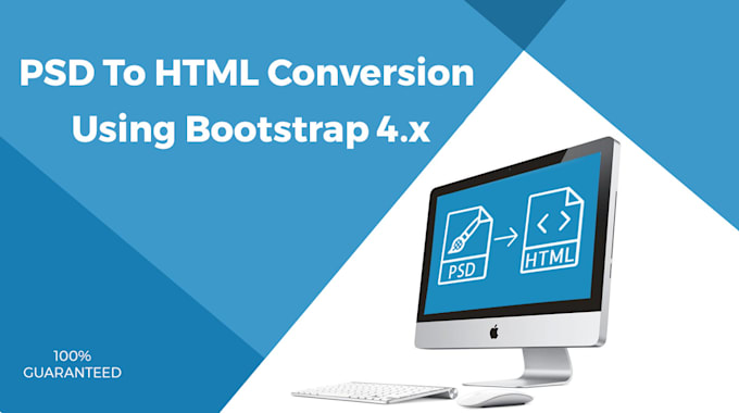 Convert Your Psd To Responsive Html5 Css3 Using Bootstrap 4 By