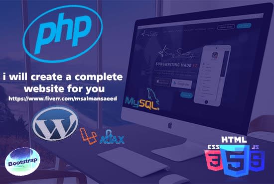 Write Html Css Javascript Bootstrap Php Mysql Codes For You By
