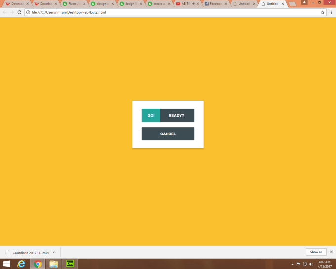 Create Buttons By Using Html Css Javascript And Bootstrap By
