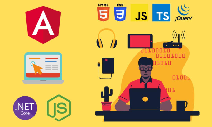 Be Your Front End Web Developer Html Css Javascript Angular By Joharzmn