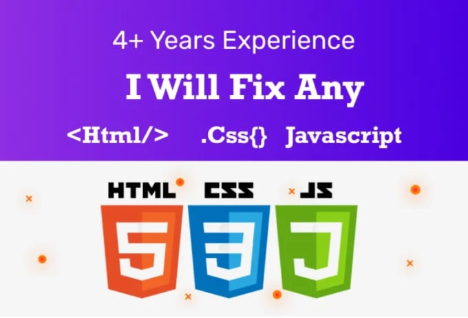 Edit Or Fix Any Html Css Bootstrap Javascript React Js Code Within 12