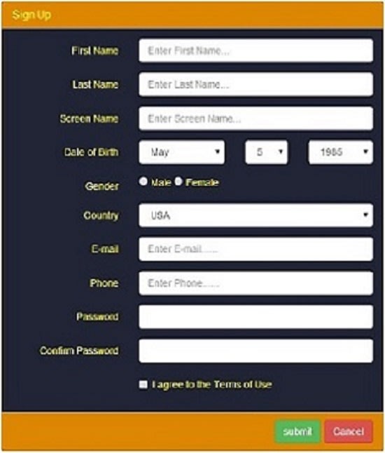 Design Attractive Form And Table With Html By Sabashafiquemsc Fiverr