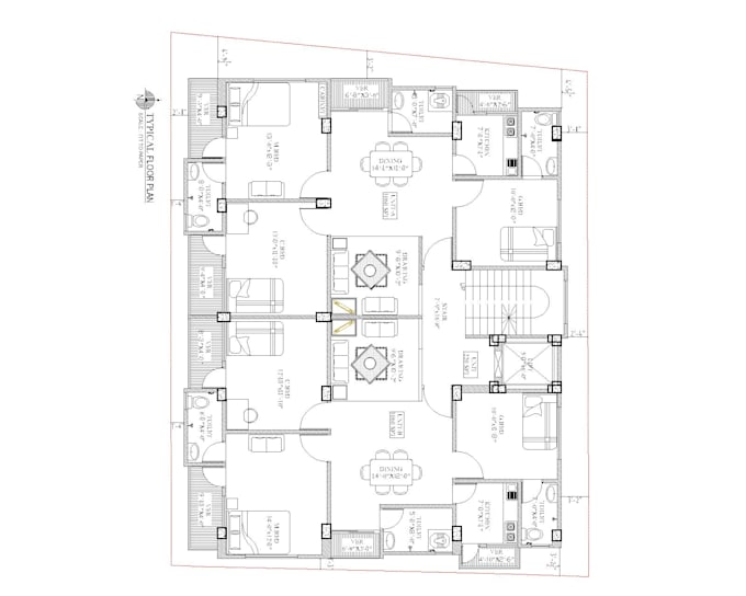 Convert Your Hand Drawing Into A Layered Autocad Drawing By Moniruzzamancad Fiverr