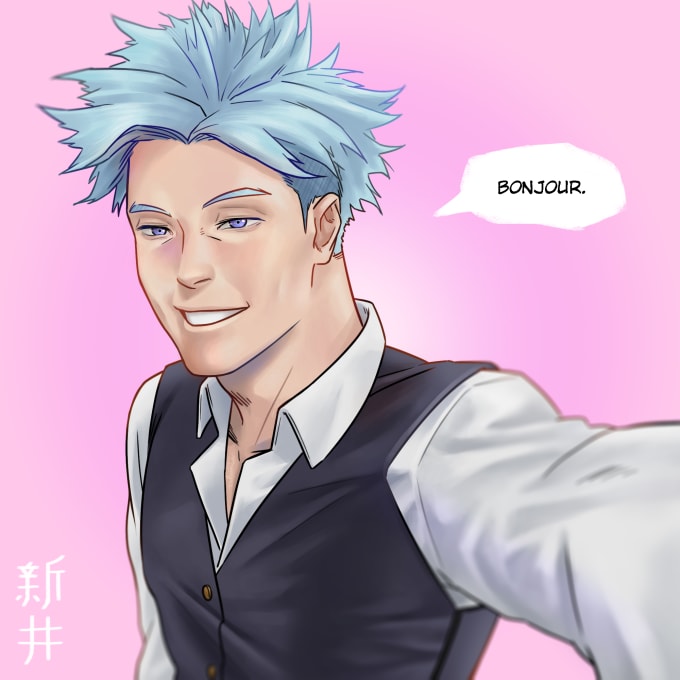 Draw Your Anime Oc And Fanart In My Own Style By Hanzafy Fiverr