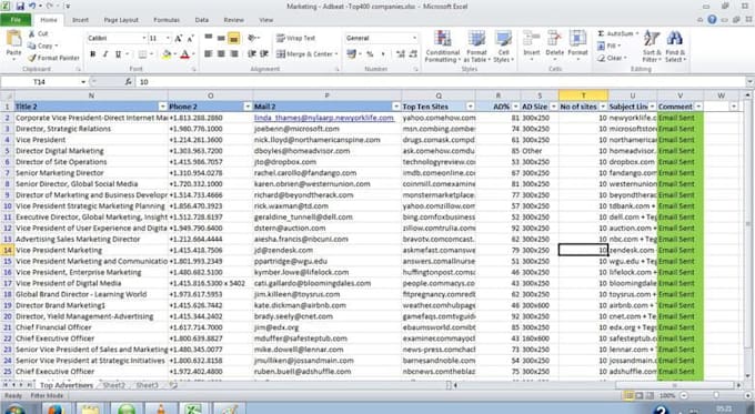 Do Lead Generation Data Entry Works On Excel In 24 Hours By