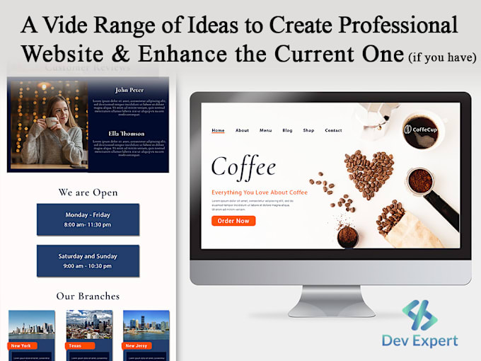Develop Custom Websites Using Html Css Bootstrap Jquery Js Php Laraval