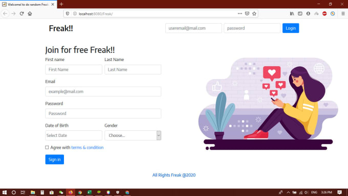 Do Web App In Java Jsp Servlet Mysql Hibernate Html Css Js By