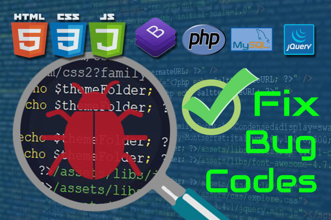 Fix Bug Codes Issue For Html Css Javascript Php Mysql By Mamedul