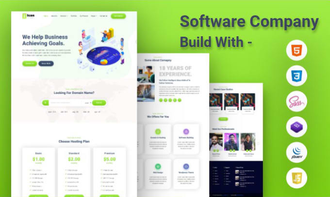 Create Html Bootstrap Scss Tailwindcss Responsive Website With Html5