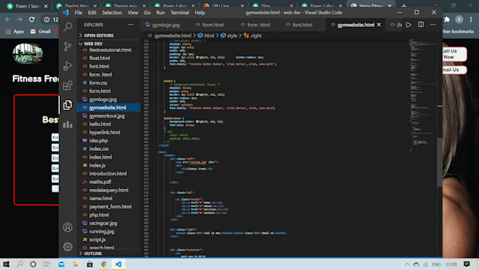 Fix Bugs In Html And Css Code Add Custom Design In Css And Make Website