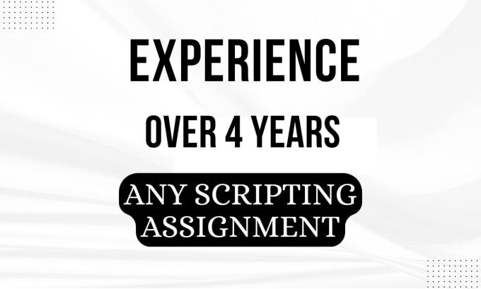 Do Any Bash Shell Or Python Scripting Assignments Projects By Zain425