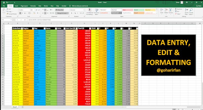 Create Edit Analyze Excel Sheet By Goharirfan1 Fiverr