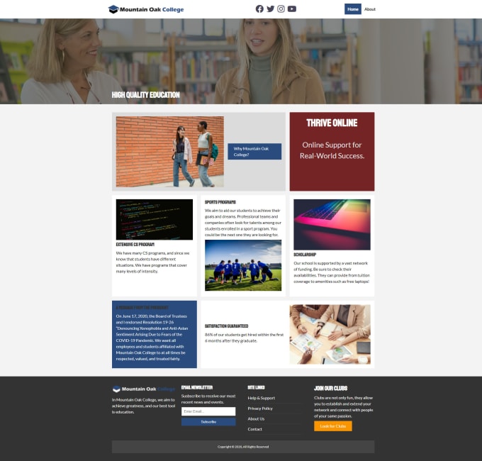Build Static Website In Html Css Javascript React By Hai Lucky Fiverr