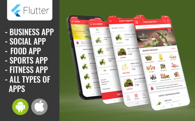 Develop Android And Ios Apps Using Flutter By Hardikjetani Fiverr