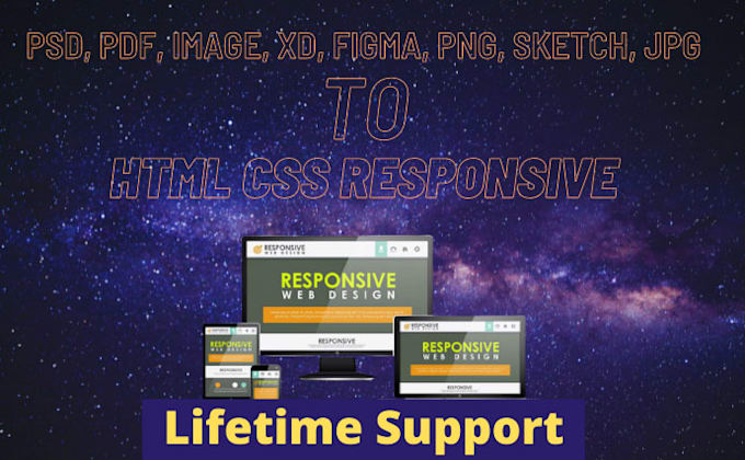 Convert Psd Pdf Image Xd Figma Png Sketch To Html Css