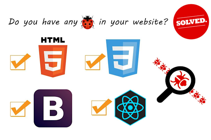 Fix Html Css Javascript Website Errors React Js Fix React App Fix Bugs
