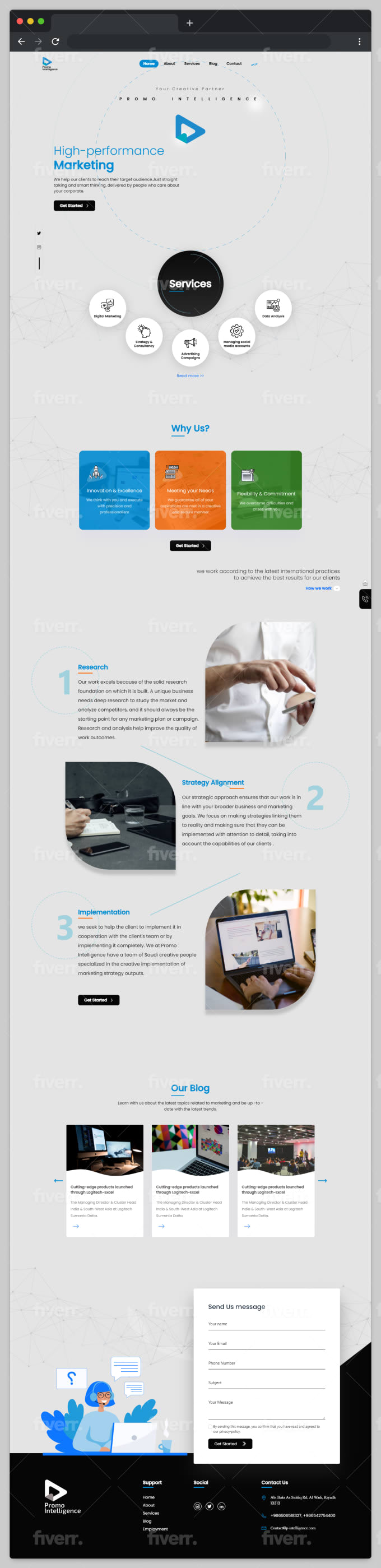 Design Modern Responsive Website With Html Css Js Bootstrap And Php By