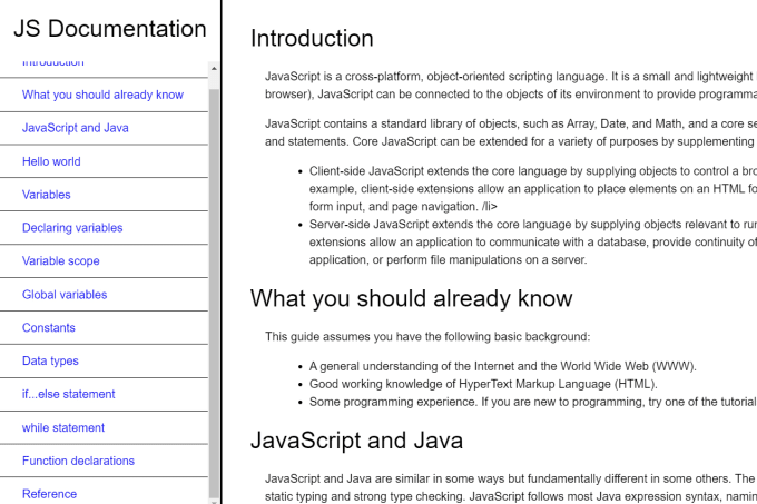 Create Responsive Technical Documentation Page With Html Css And
