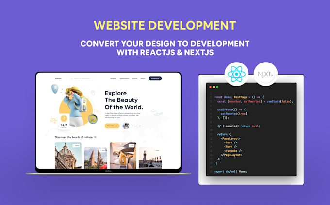 Develop Your Website With Html Css Reactjs Or Nextjs By Solidcrafter