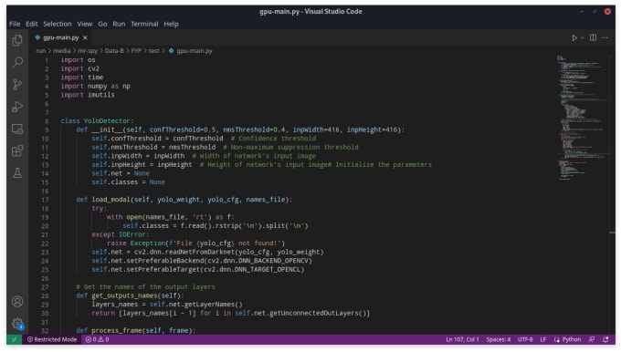 Write Detect And Track Script In Cpp And Python Using Opencv By Kamran