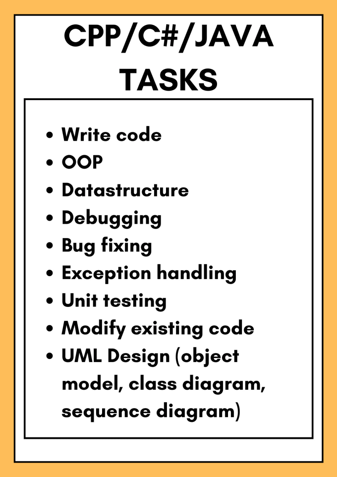 Do Cpp Csharp Java Tasks Assignments And Projects By Sanabatoolnu Fiverr