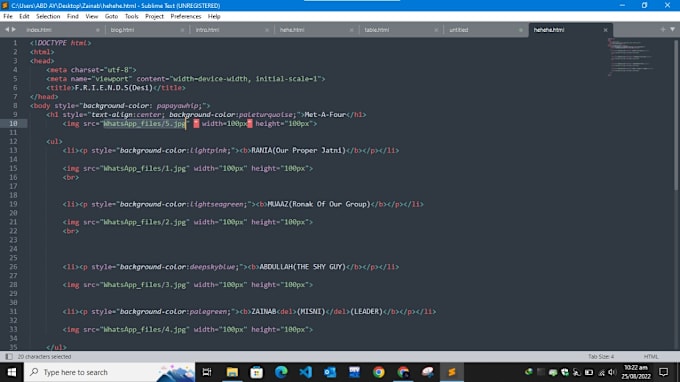 Do Html Css Cpp And Python Projects By Zainab Fiverr