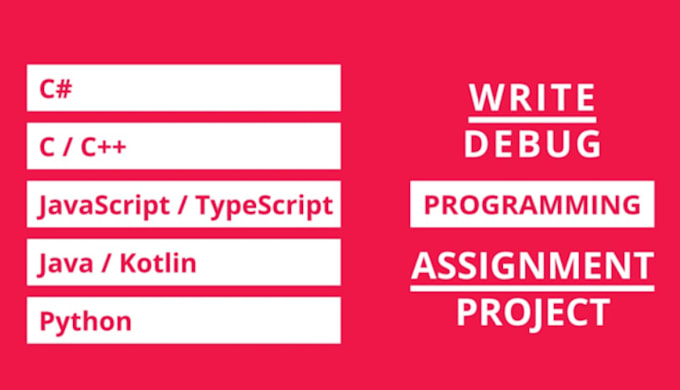 Do C C Sharp Python Javascript And Assembly Programming Projects By