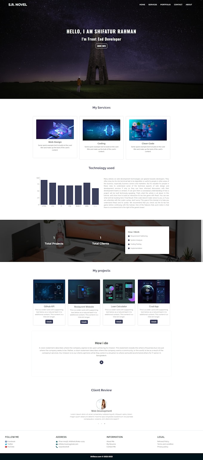Develop Responsive Frontend React Js Website In Css Bootstrap