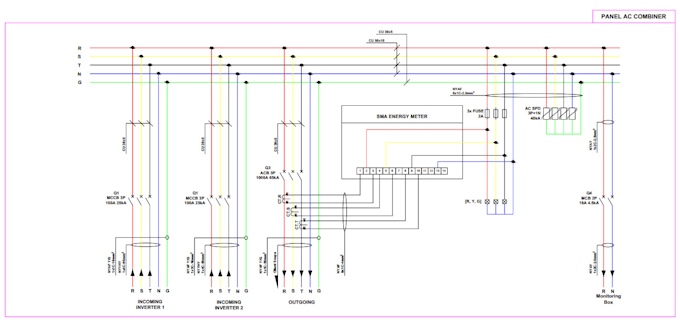 Draw Schematic And Single Line Diagram Of Solar Pv System By
