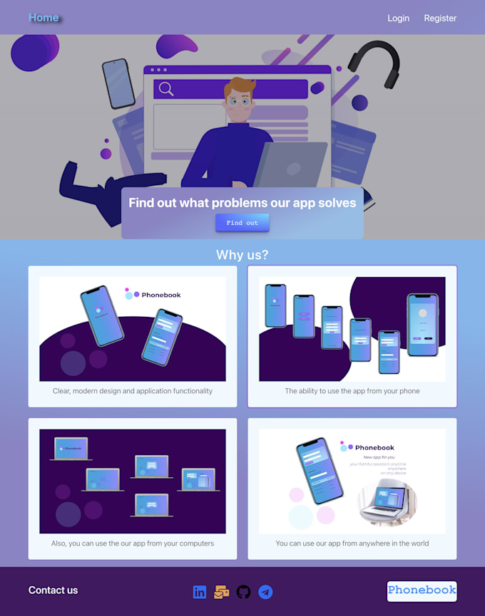 Create Responsive Website Using Html Css React Javascript By