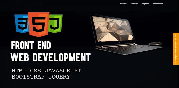 Be Your Front End Web Developer In Html Css Javascript Bootstrap By