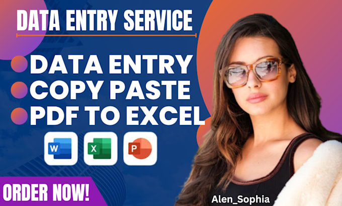 Do Data Entry Web Research Copy Paste Typing Pdf To Excel Excel