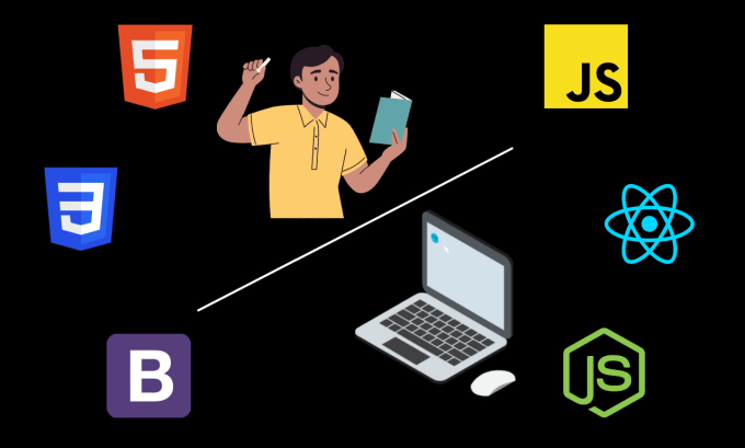 Teach Or Consult You In Html Css Javascript React Js Node Js By