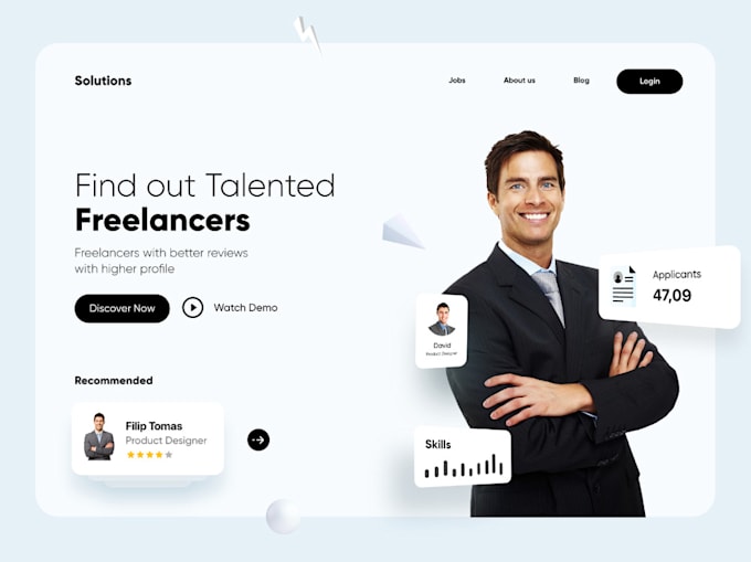 Create A Complete Website With Html Css Javascript Tailwind Css And Bug