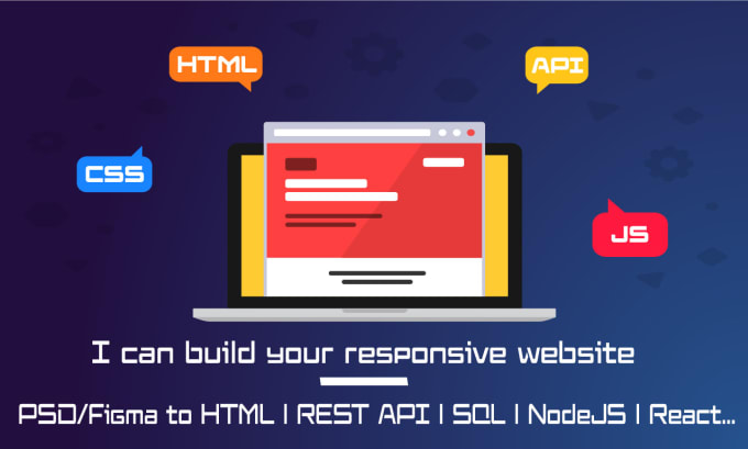 Create Your Website With Html Css Js And Sql By Audricf Fiverr