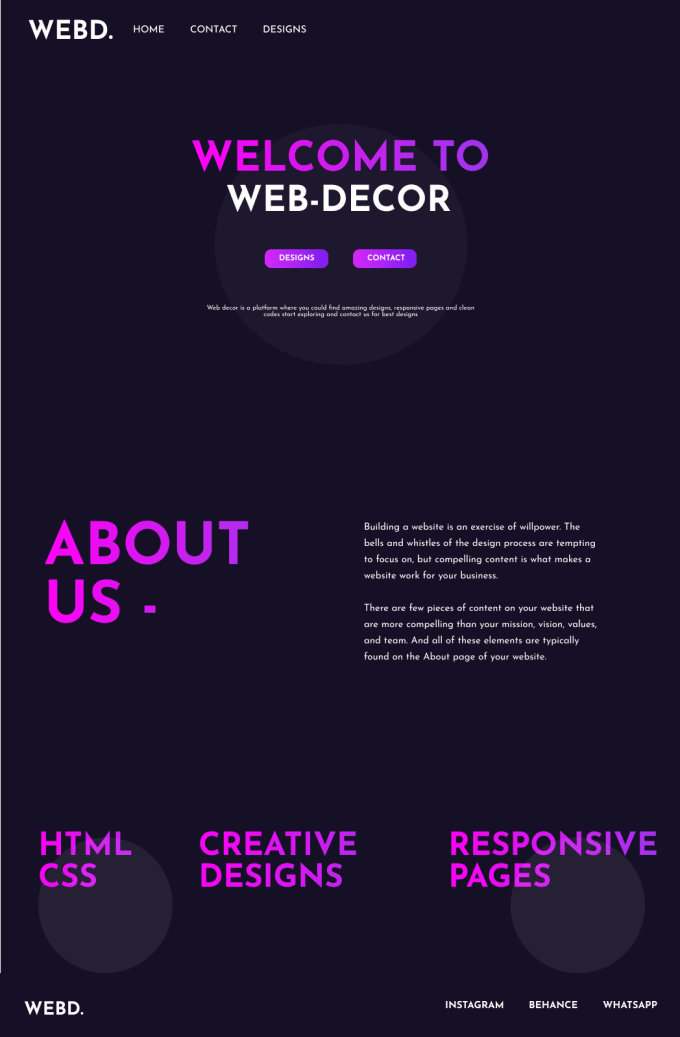 Create Responsive Websites Using Html Css Javascript Reactjs Nodejs