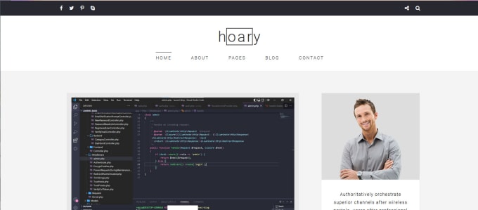 Create Blog Website With Html Css Bootstrap Php Laravel By Jisan