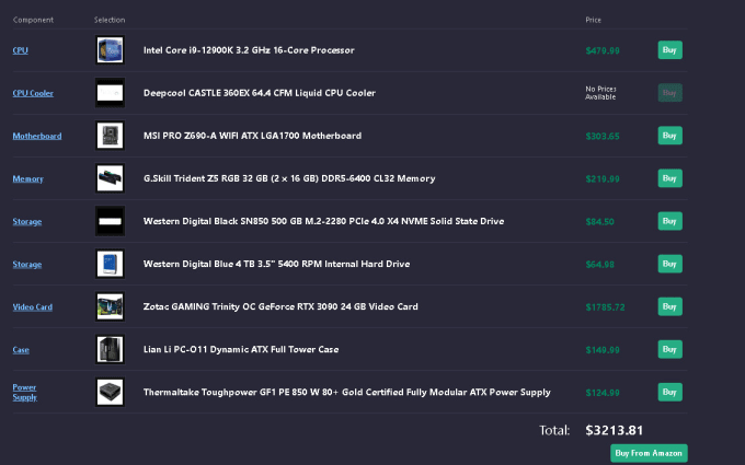 Make Professional Pc Parts Picker Lists By Theofficialm935 Fiverr