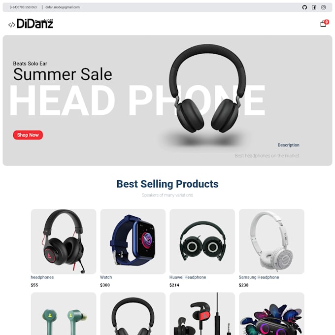 Code For Yours Front End Developer Html Css Js Bootstrap By Dian Fiverr