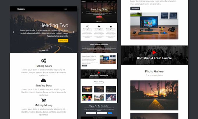 Be Your Front End Web Developer In Html Css Bootstrap Javascript By