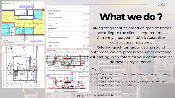 Deliver Construction Material Markup Drawings And Populate Excel Sheet