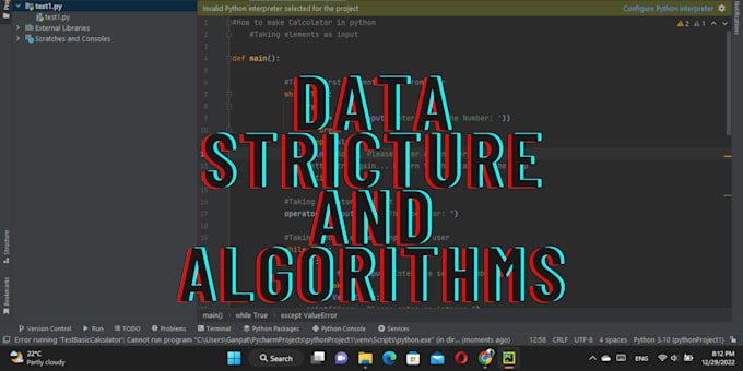 Do Urgent Data Structure And Algorithms Tasks In C Sharp And Python By